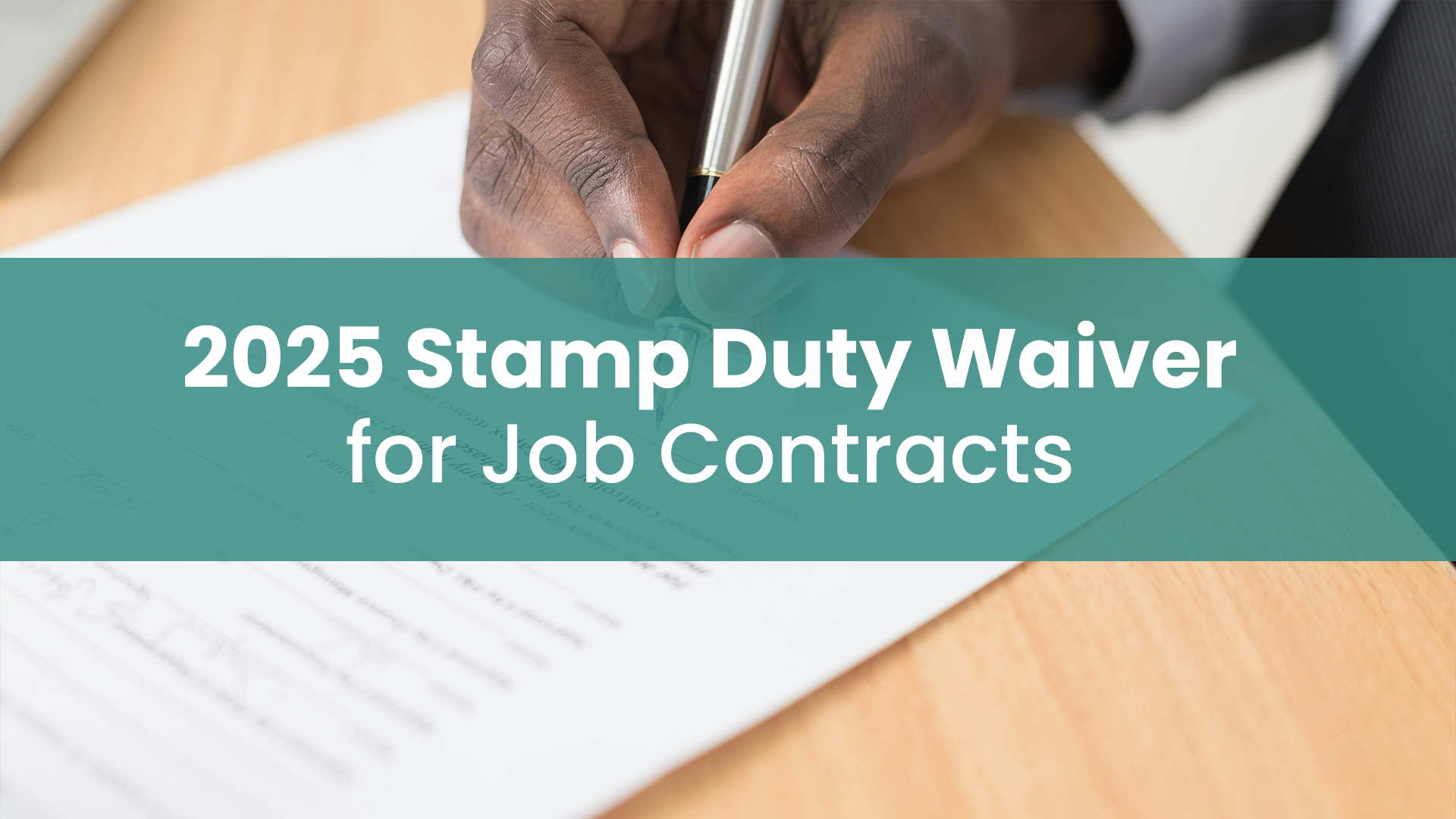 Stamp Duty Waiver for Employment Contracts (2025)